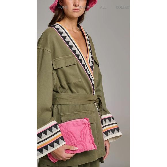 Devotion TWINS | Bags | New Devotion Twins Carved French Terry Pouch Bag In Bright Pink | Poshmark